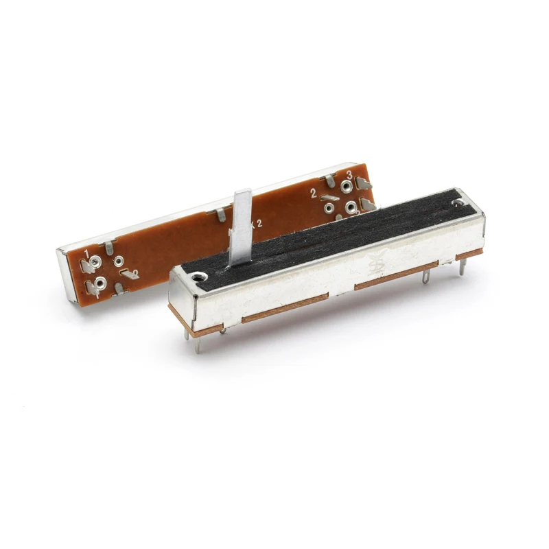 60mm Original duplex potentiometer mixer fader double straight slide ...