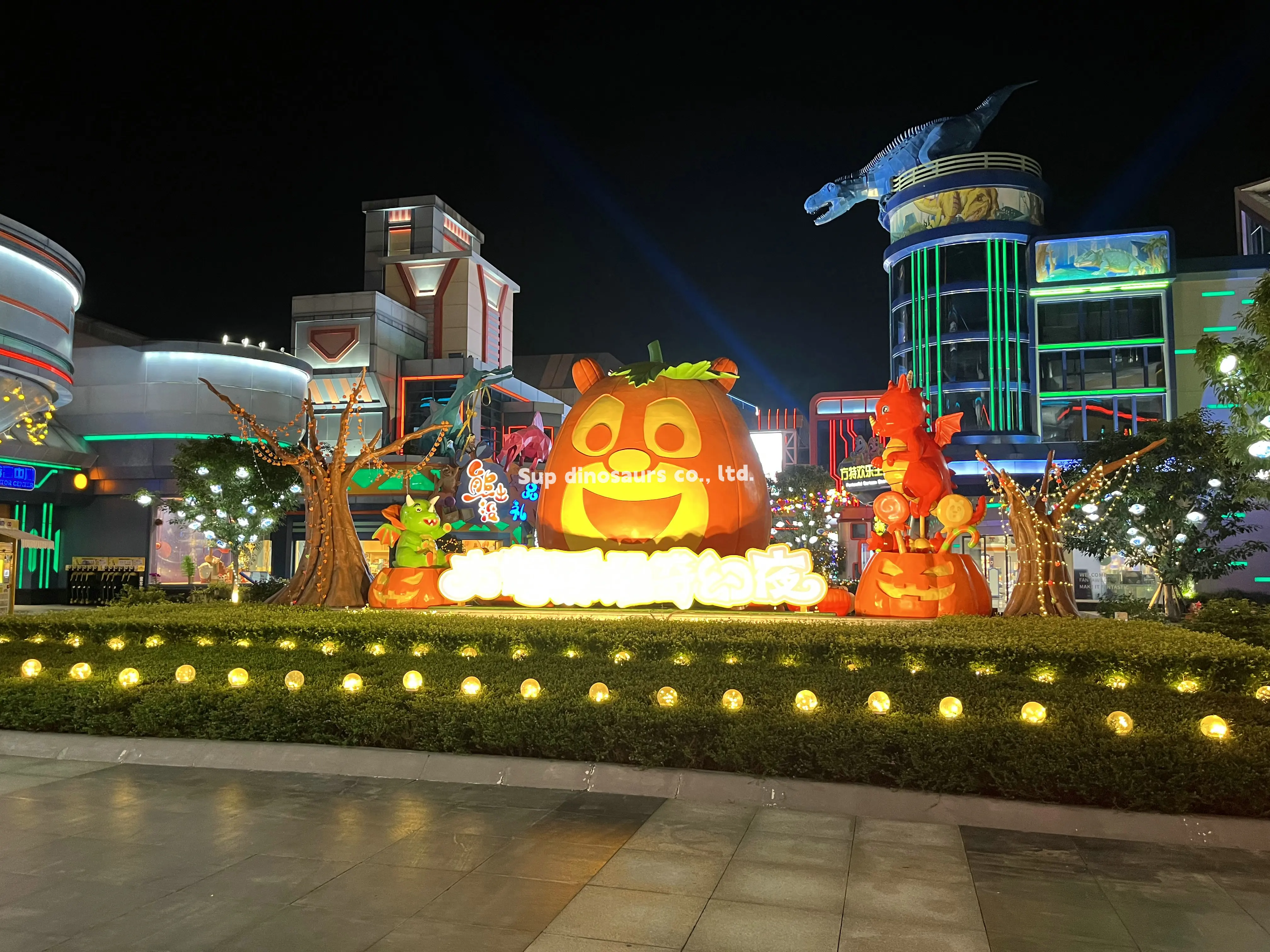 Customized Halloween Animatronic Models Fiberglass Dinosaurs - Buy ...