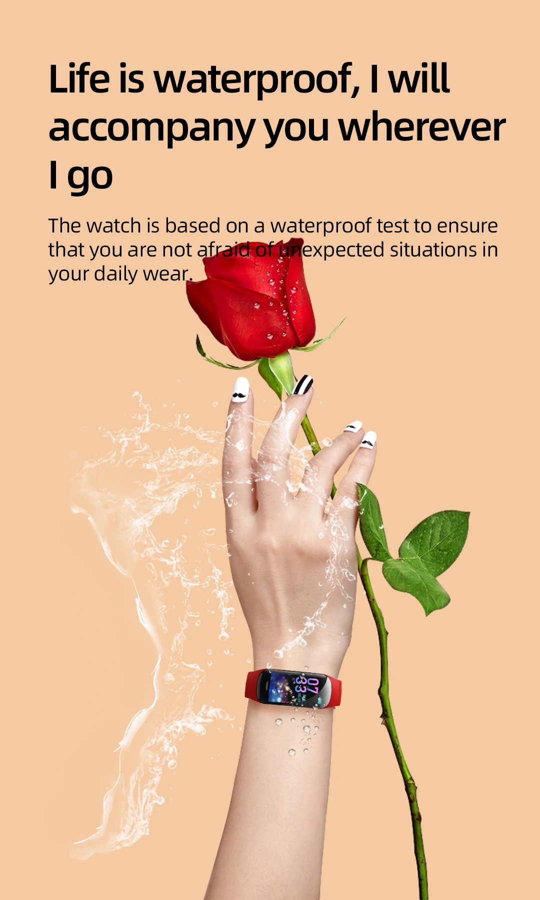 Kingstar Smart Watch Band - Heart Rate & Pressure Sensors