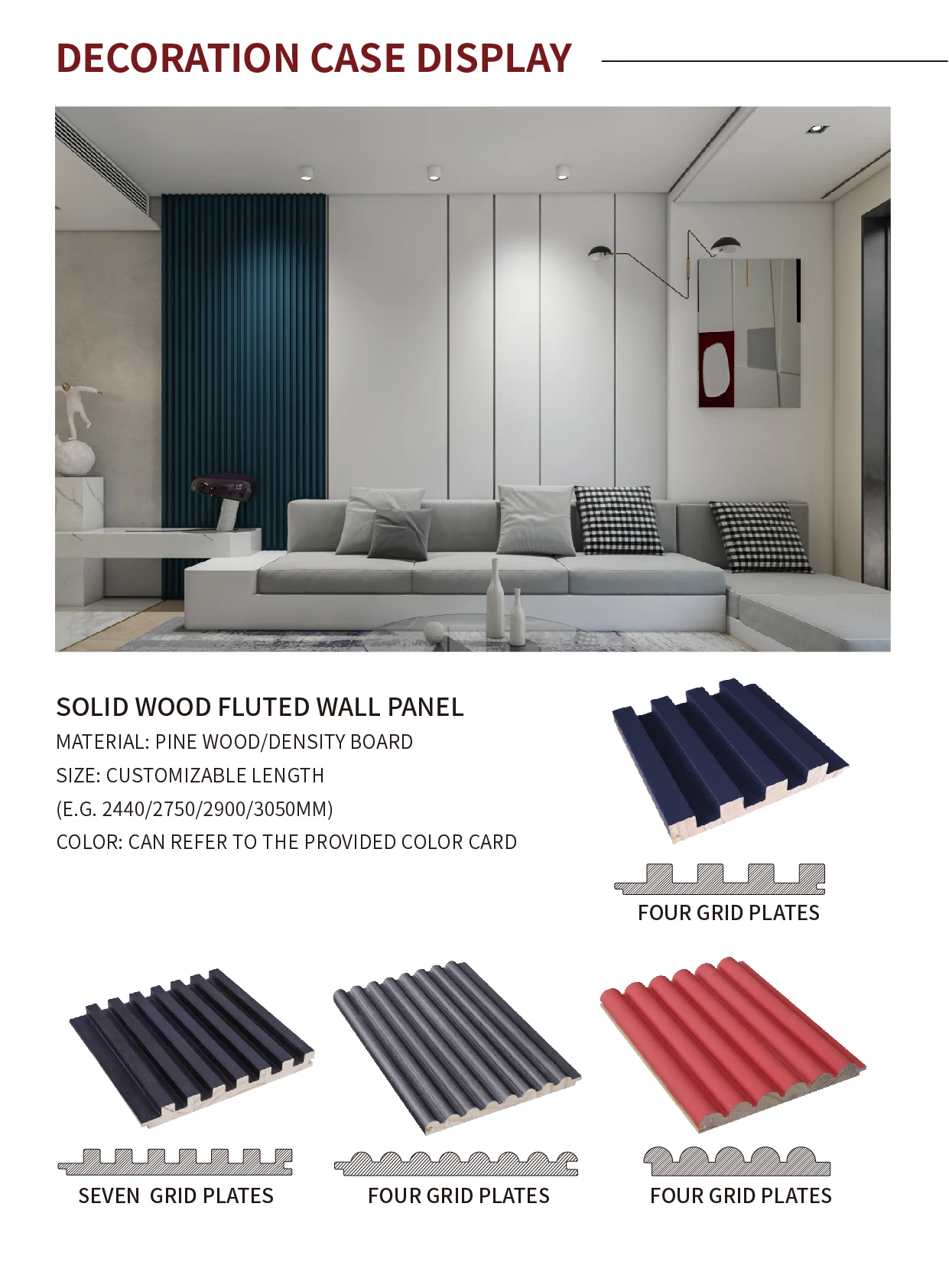 Mdf Slat Wall Cladding Panel Wood Wall Covering Panels For Interior Decoration - Buy Wall Panel ...