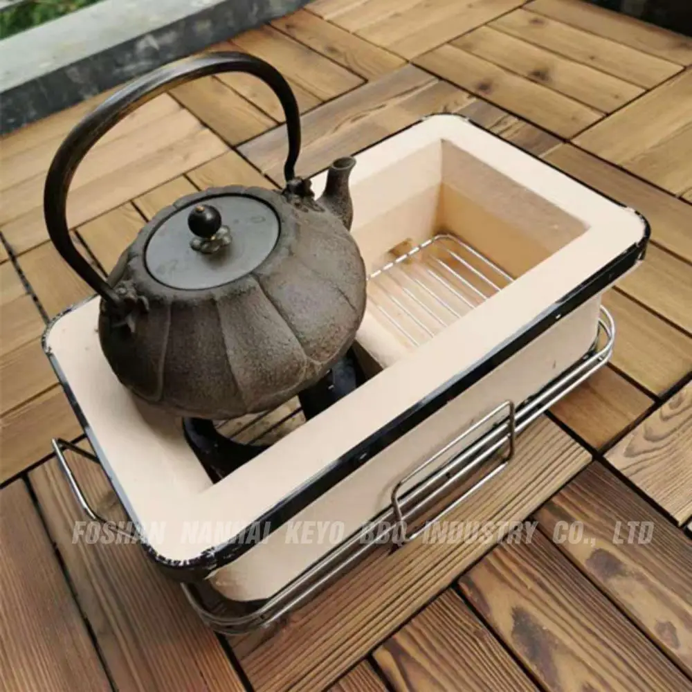 Japanese Korean Ceramic Hibachi Bbq Table Grill Outdoor Charcoal Grill ...