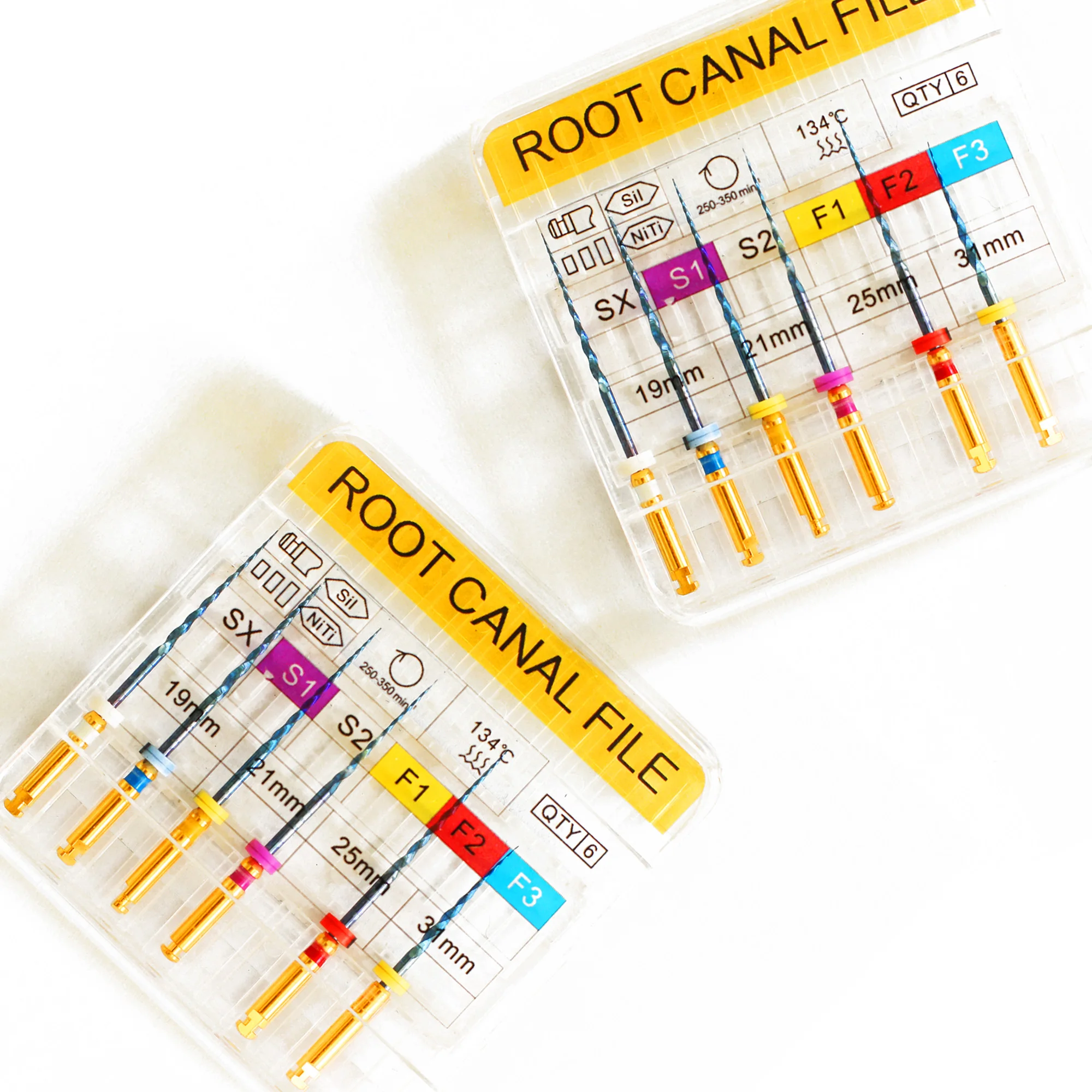 Dental Large Taper Endodontic File Flexible Niti Rotary Files For Endo ...