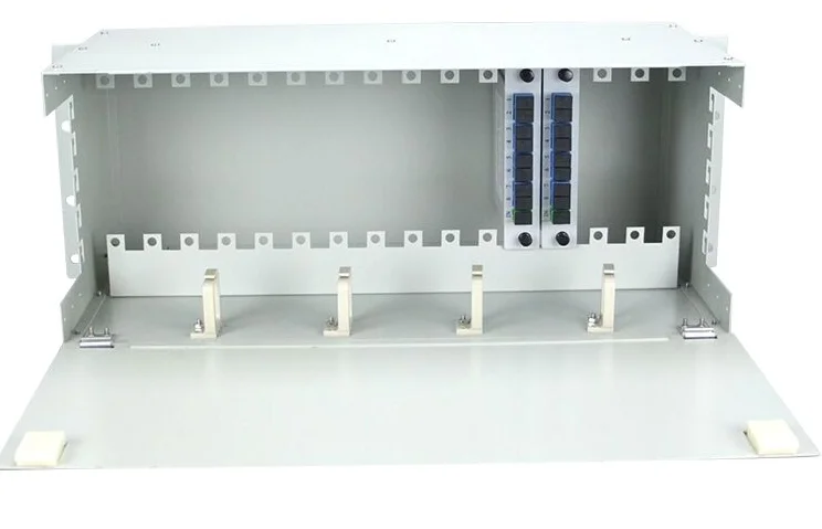 Wirenet 19 Inch 4U Rack Mounted ODF with 16 Slots for 1x8 PLC Splitter