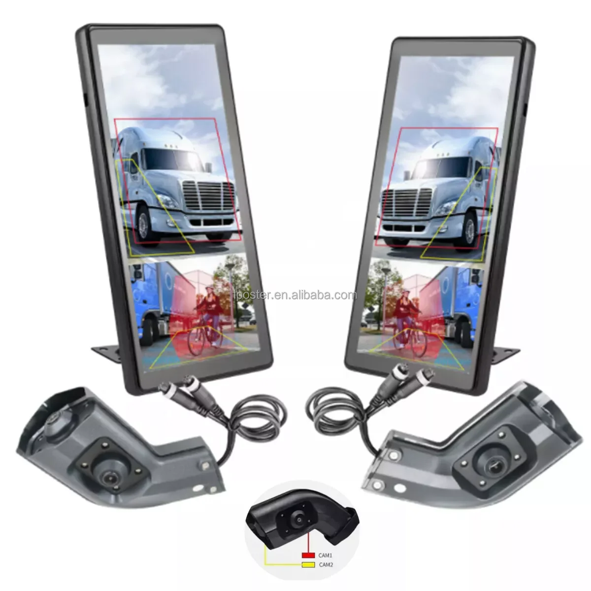 Iposter Truck Car - 10.36in Monitor with 2CH DVR IPS Touch Screen