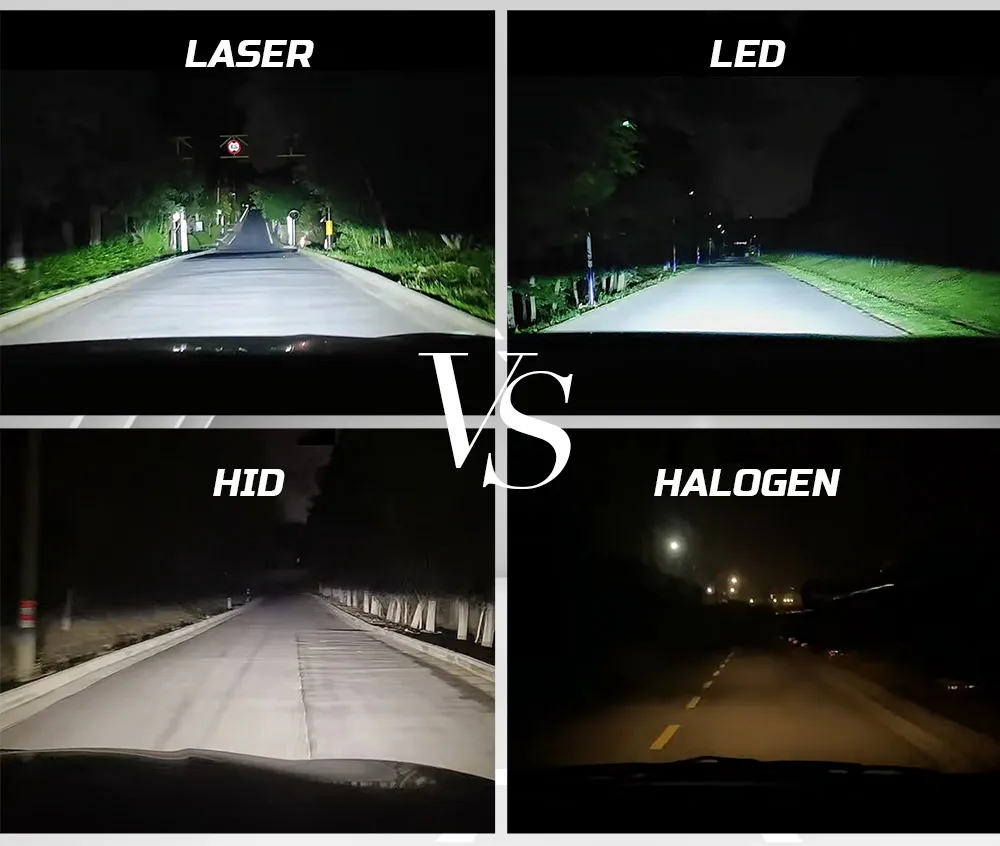 Super Bright 3 Inch Dual Bi Led Laser Projector Headlight Lens Laser ...