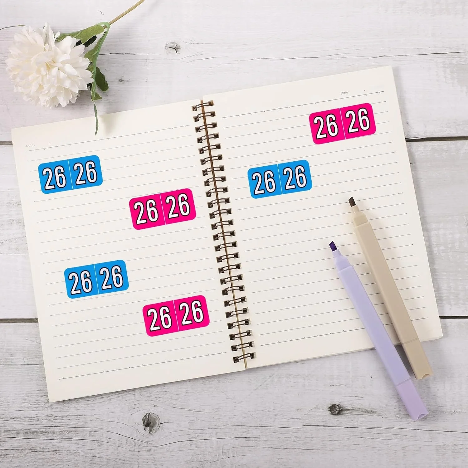 2026 File Folder Sticker Labels, 2026 Year Stickers for School Office ...