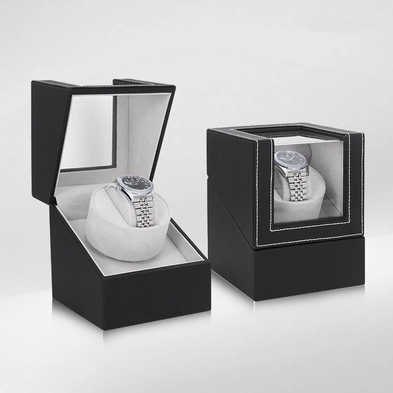 Custom Luxury Premium Single Watch Winder Box For Automatic Watches ...