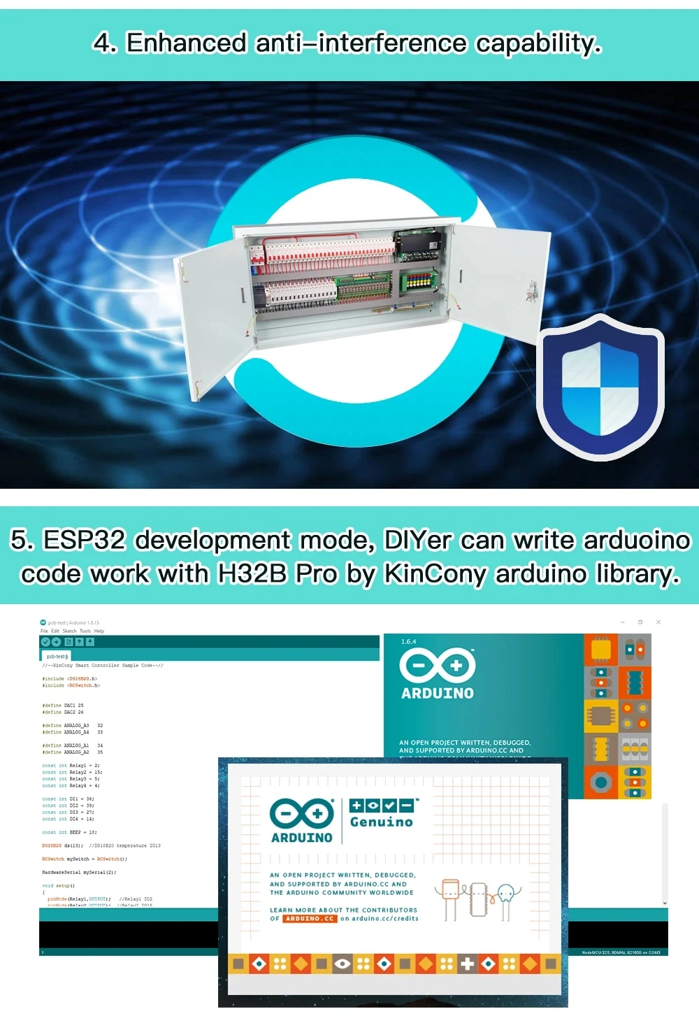 32CH Smart Home Power Distribution Box Board Module System Mobile Phone PC Network Remote ...