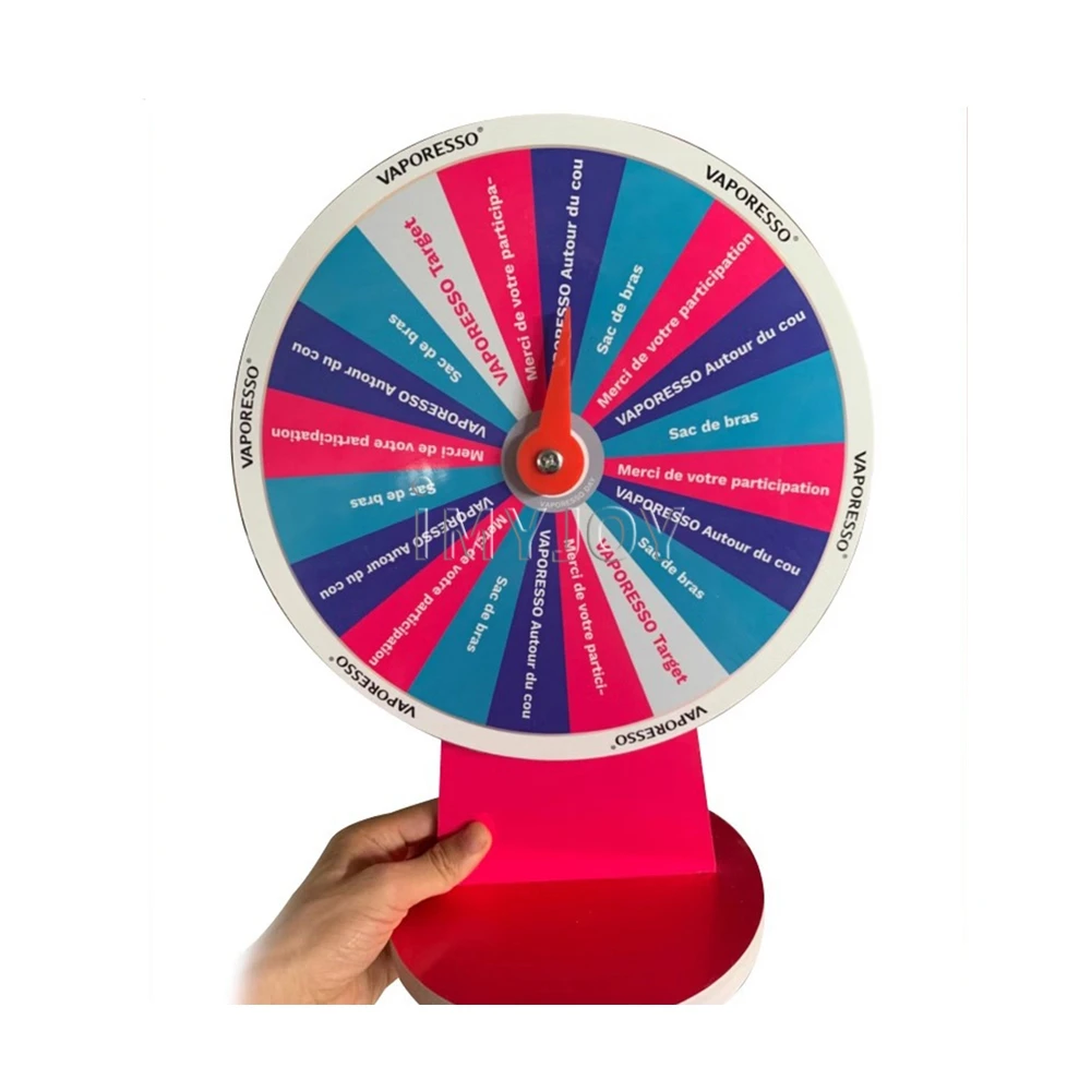 Mini Table Top Rotating Prize Game Selector Fortune Raffle Chance Drum ...