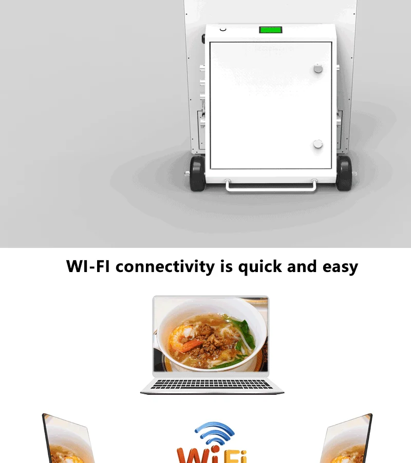 Movable Digital Poster32/43inch Portable Movable Waterproof Advertising ...