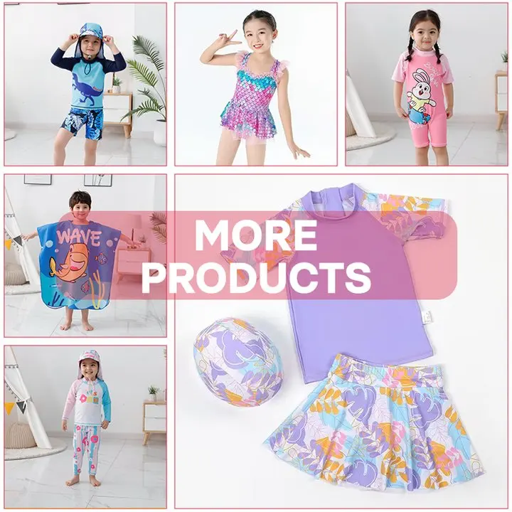 Top Kids Swimwear Girl Child Swimsuits Beachwear Kid Red White Blue ...