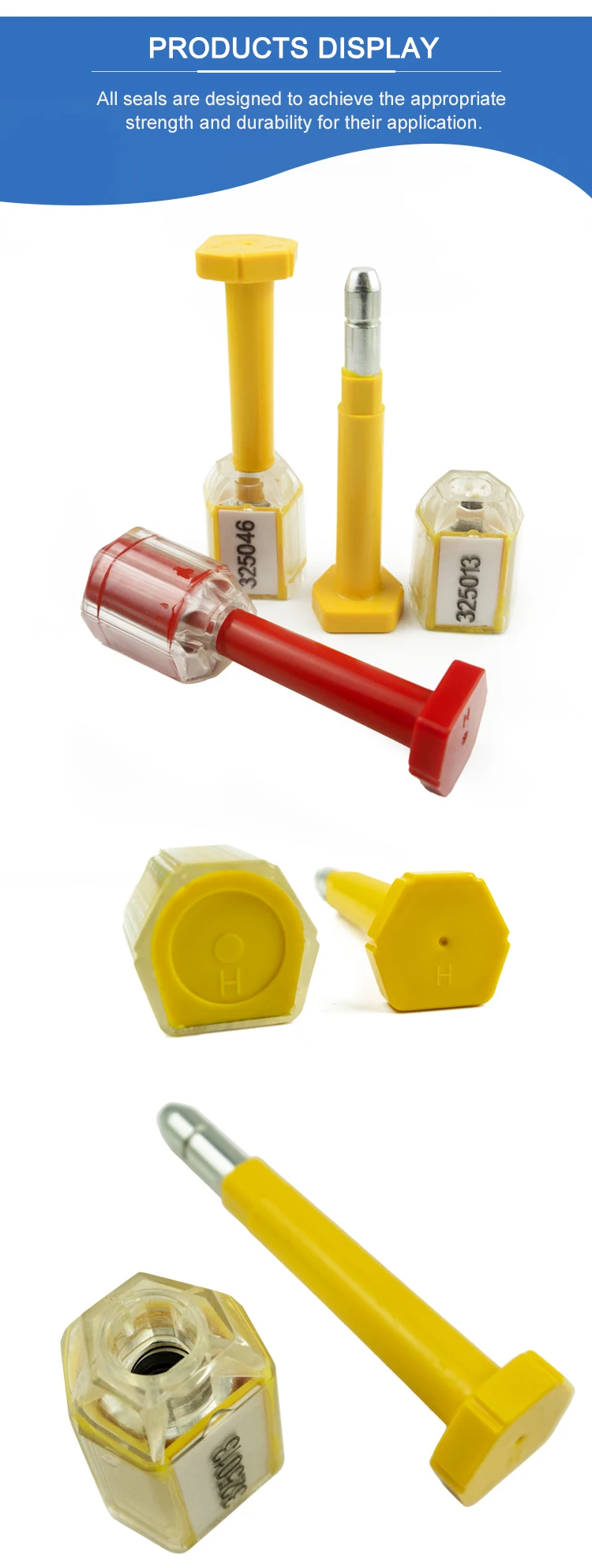 Ag Bs011 High Security Cargo Container Bolt Seals Lead Seal Shipping ...