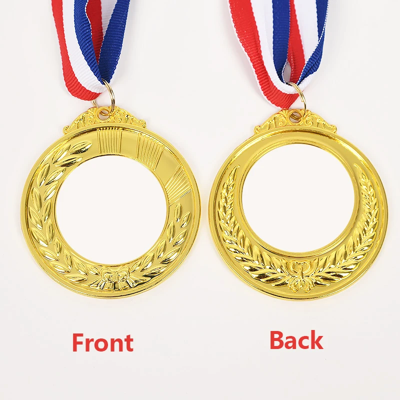 Custom Gold Silver Bronze Medals - Sublimation Blanks