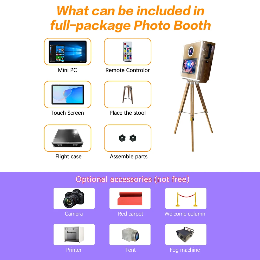 Mirror Photo Booth Selfie Camera Photobooth DIY Photo Booth Machine ...