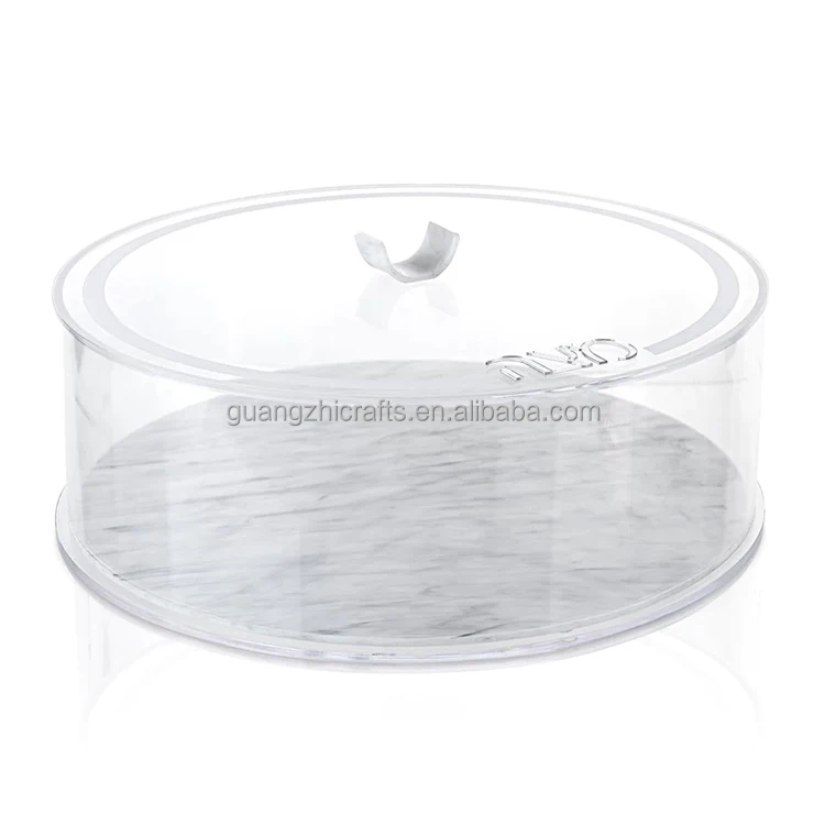Passover Lucite Matzah Box Round Acrylic Lucite Matzah Box With Cover ...