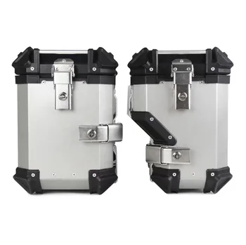 38l Universal Motorcycle Side Box Panniers Luggage Trunk Storage ...