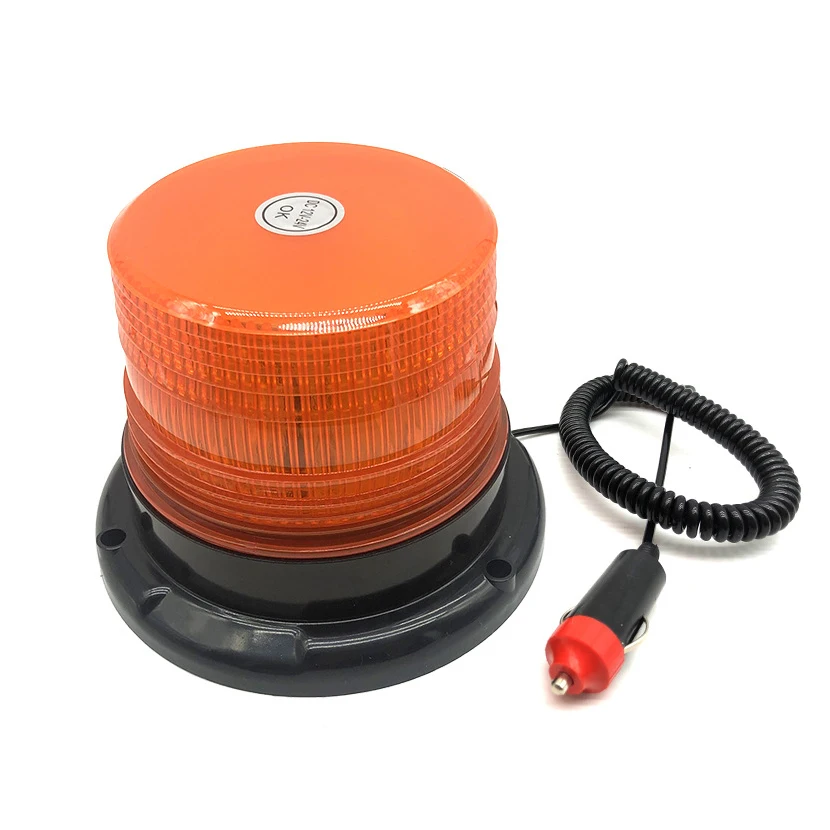 Beacon Light Rotating Emergency Warning Light - 12 Volt, Amber Lens ...