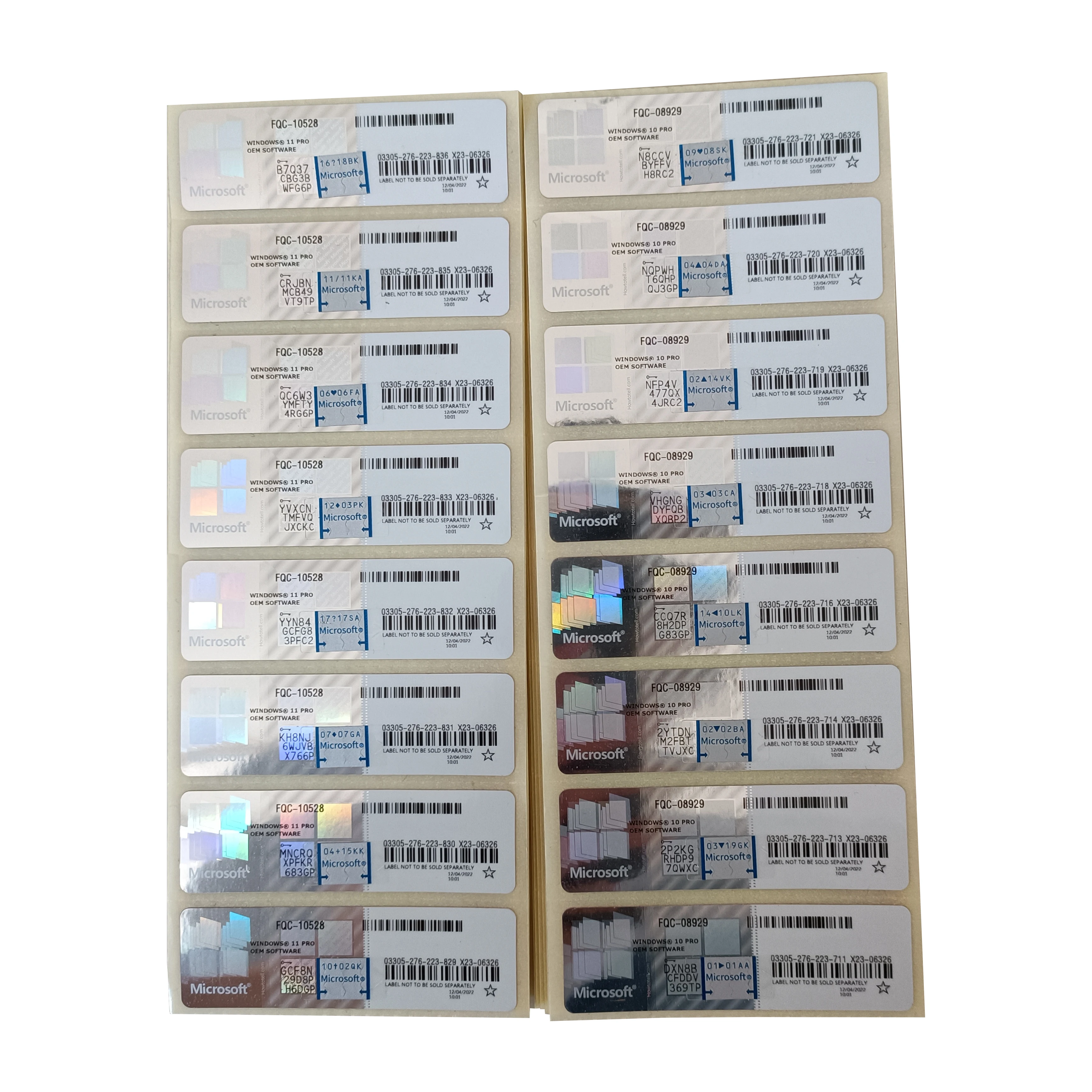 Genuine Licence Windows 11 Pro Oem Coa Newest Sliver Sticker Global ...