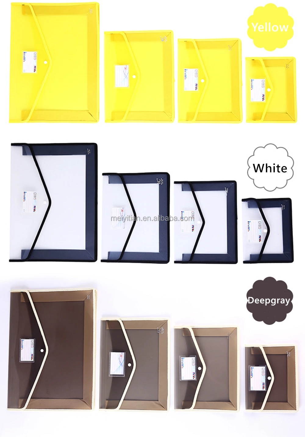 Colorful Expanding File Wallet Organizer with Pockets - A3 A4 A5 FC - OEM