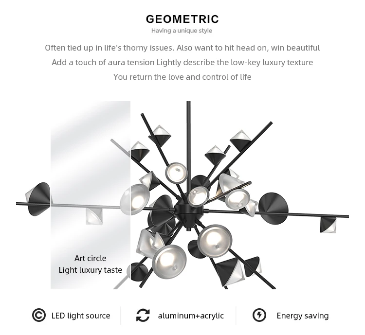 Italian Modern Luxury Dining Chandelier Lamp Room Home Decor Bedroom ...