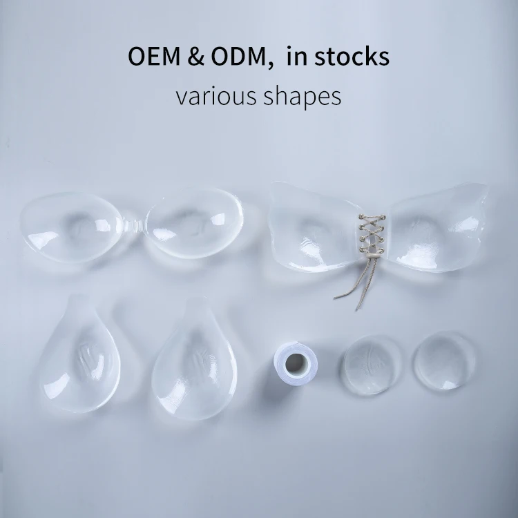 Silicone Adhesive Seamless Backless Waterproof Push up Bra