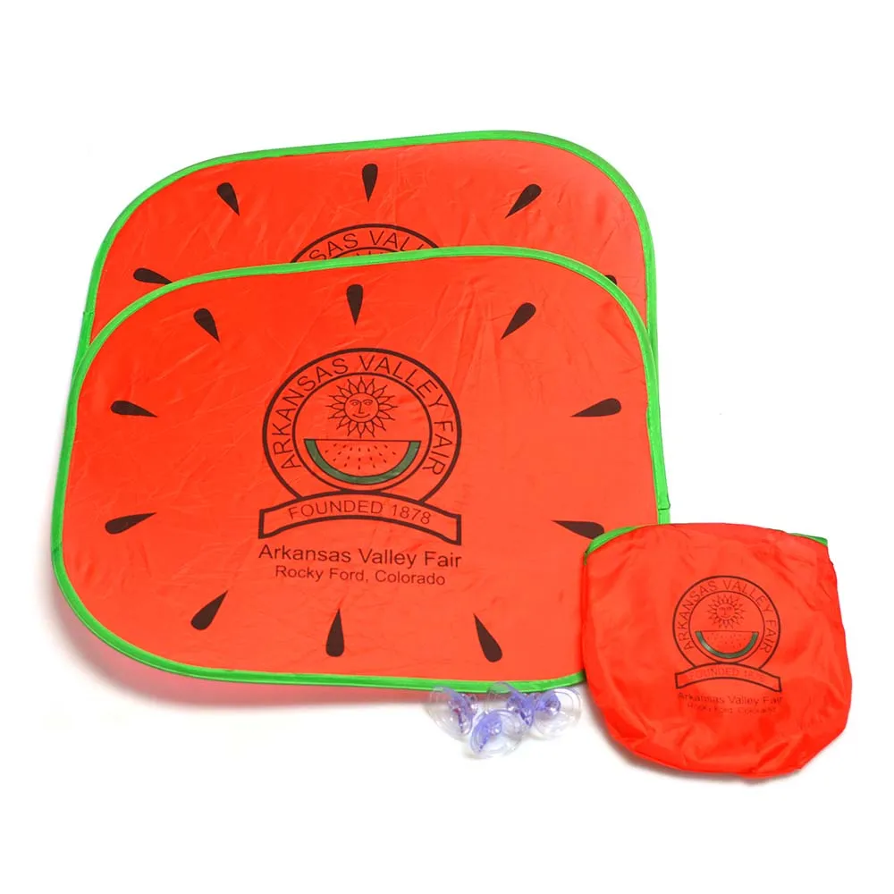 Custom Printed Soft Pet Flying Disc Round Nylon Hand Folding Fan with Pouch