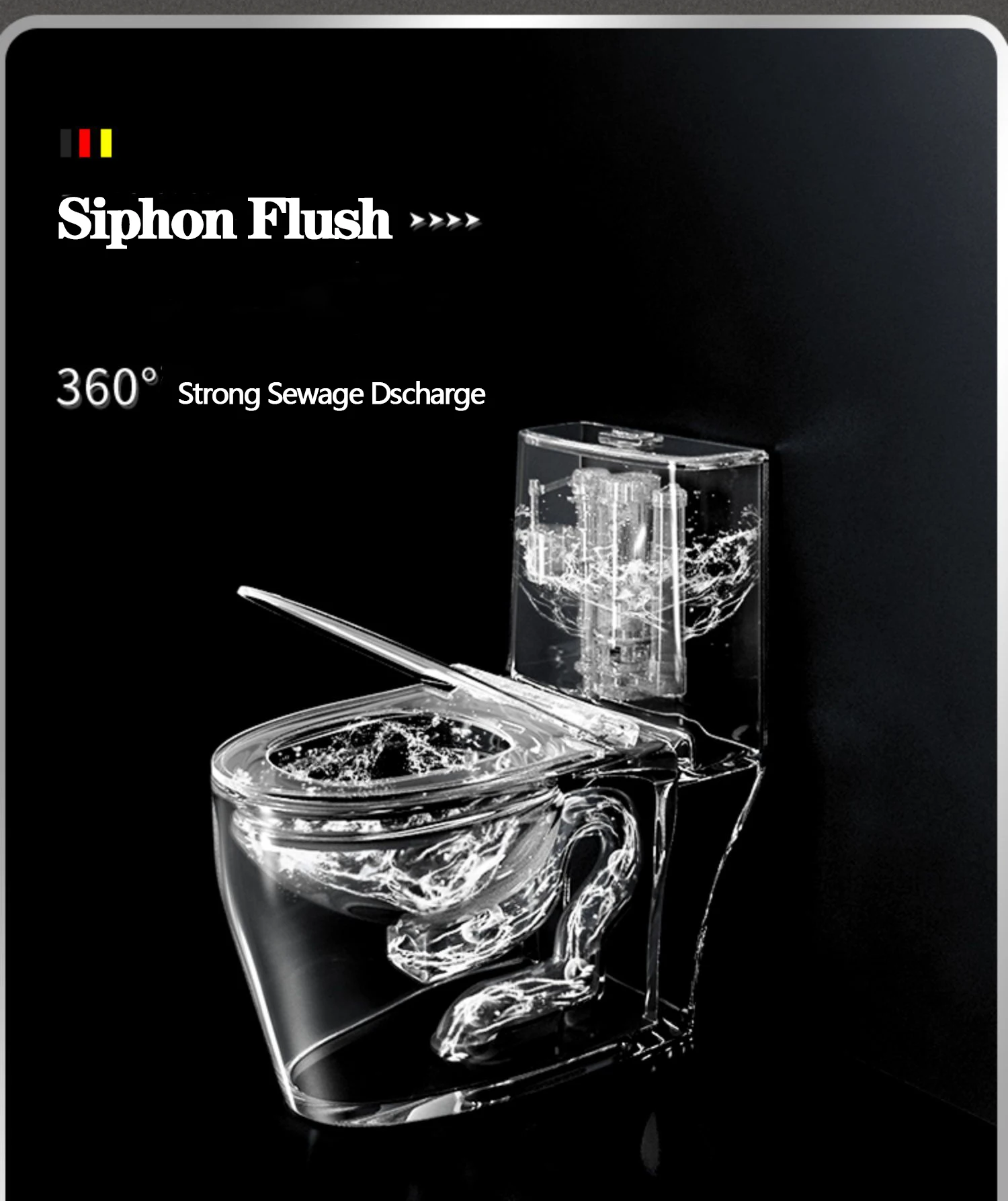 Luxury Gold Rim Black Colored Toilets Bowl Ceramic Sanitary Ware Water ...