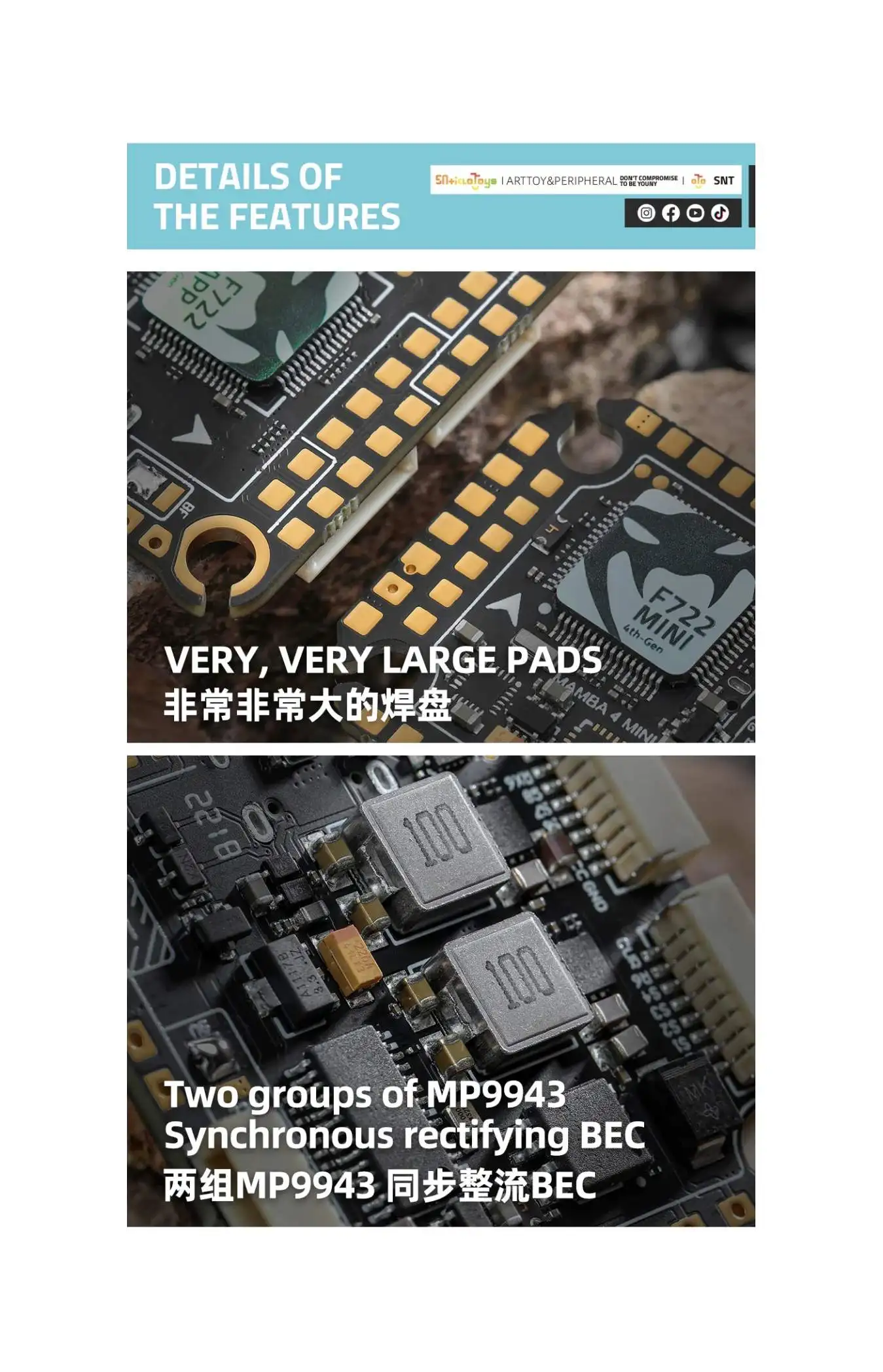 Mamba Mk4 F722mini Flight Controller F40_128k Mini Esc Tower Fpv Drone ...