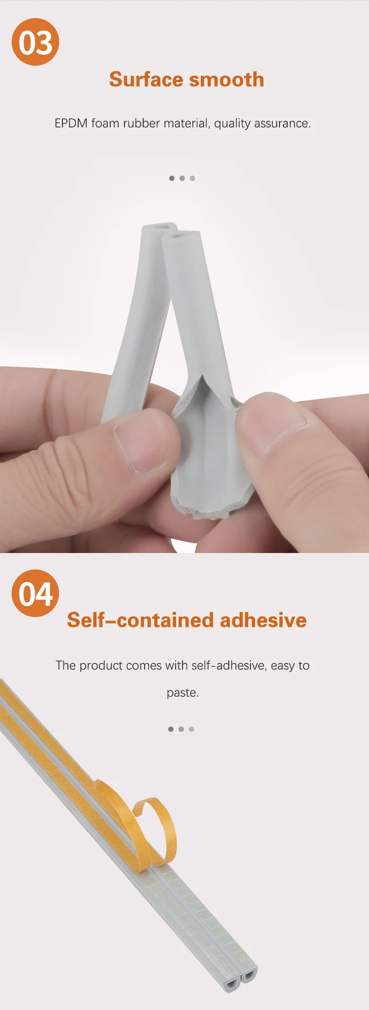 Epdm Rubber Door Window Frame Seals Foam Weather Stripping,Insulation ...