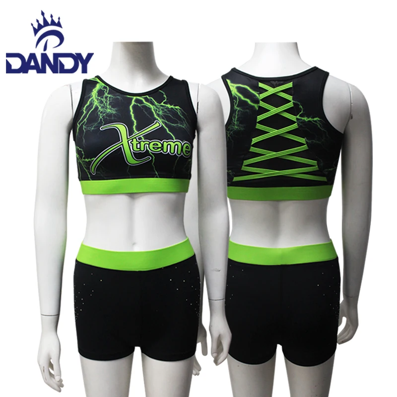 Dandy New Design Custom Sublimation Cheer Tank Top Shorts Training ...