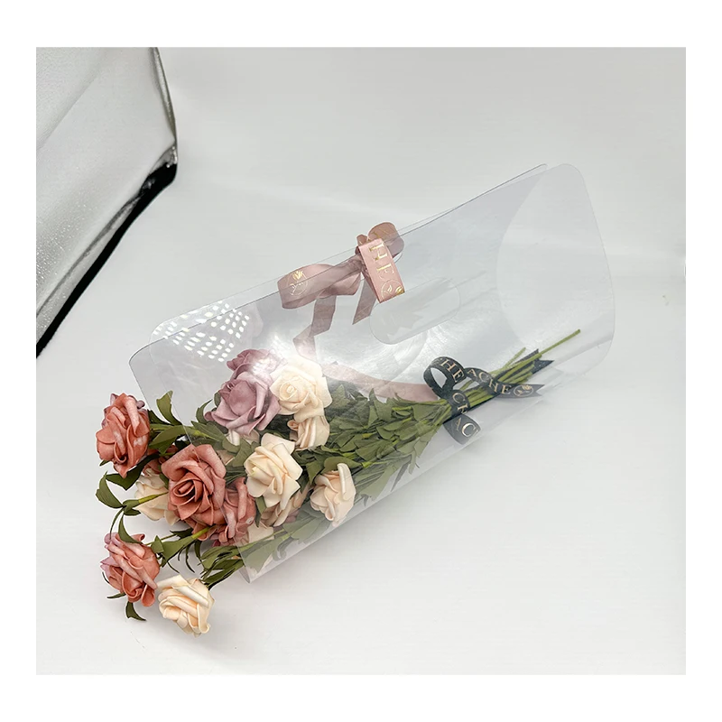 Transparent Portable Flower Bouquet Sleeves Bags For Flower Carrying In ...