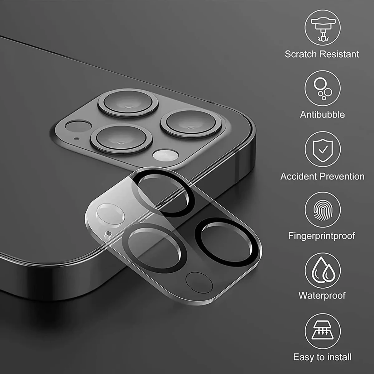 Tempered Glass Camera Protector Film for iphone 12 13 Pro 3d Camera ...