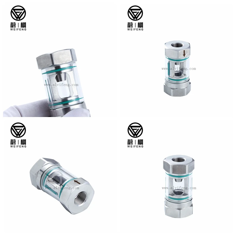 Liquid Sight Glass Flow Meter 1 Inch Stainless Steel Oil Sight Glass ...