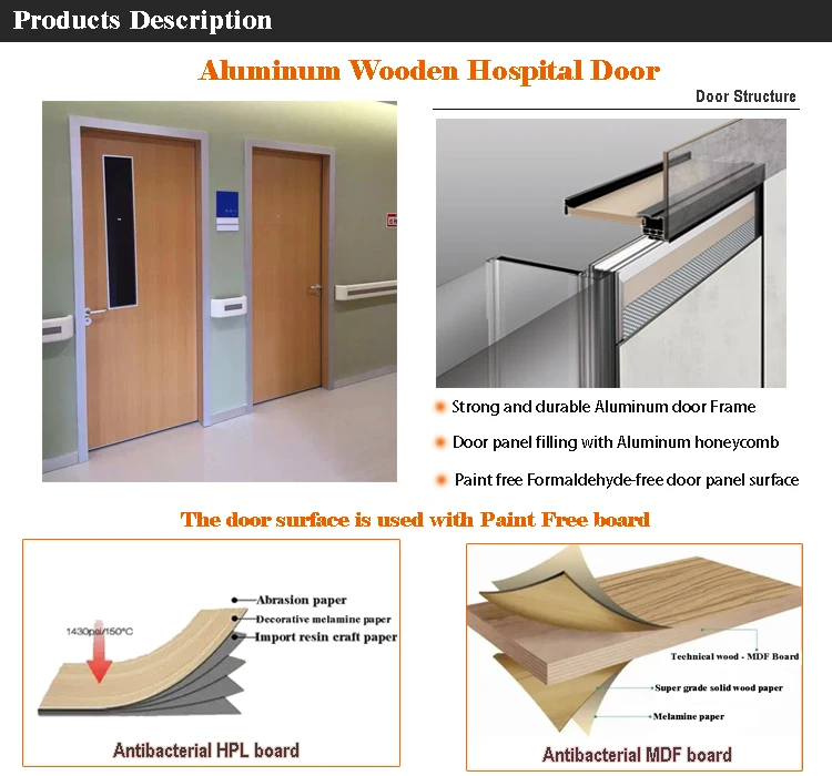 Wood Hospital Doors - Durable, Stylish, and Functional