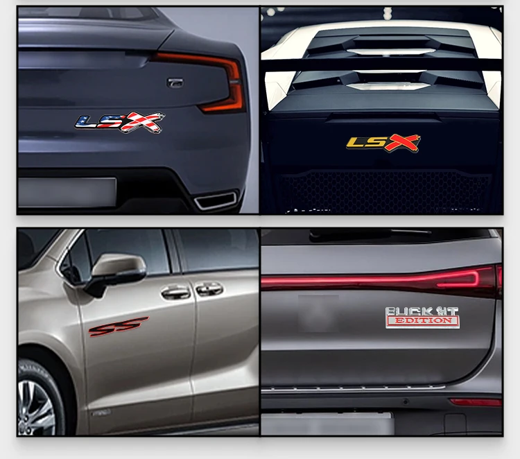 High End Letter Car Logo Emblems Custom Decoration Plate Embossed ...