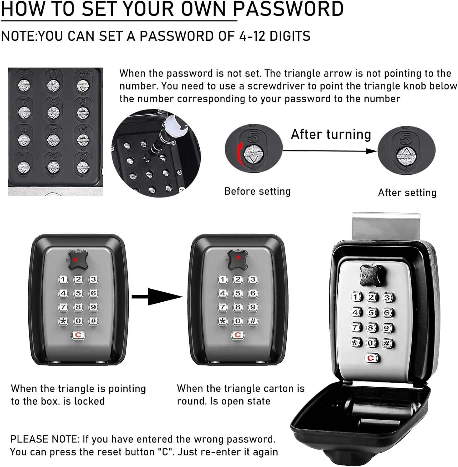 Car Window Button Lock Box - Sturdy & Waterproof Anti-theft