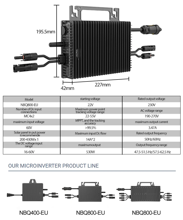 European Micro Inverter 800W VDE4105 VDE0126 Certification Solar Panel ...