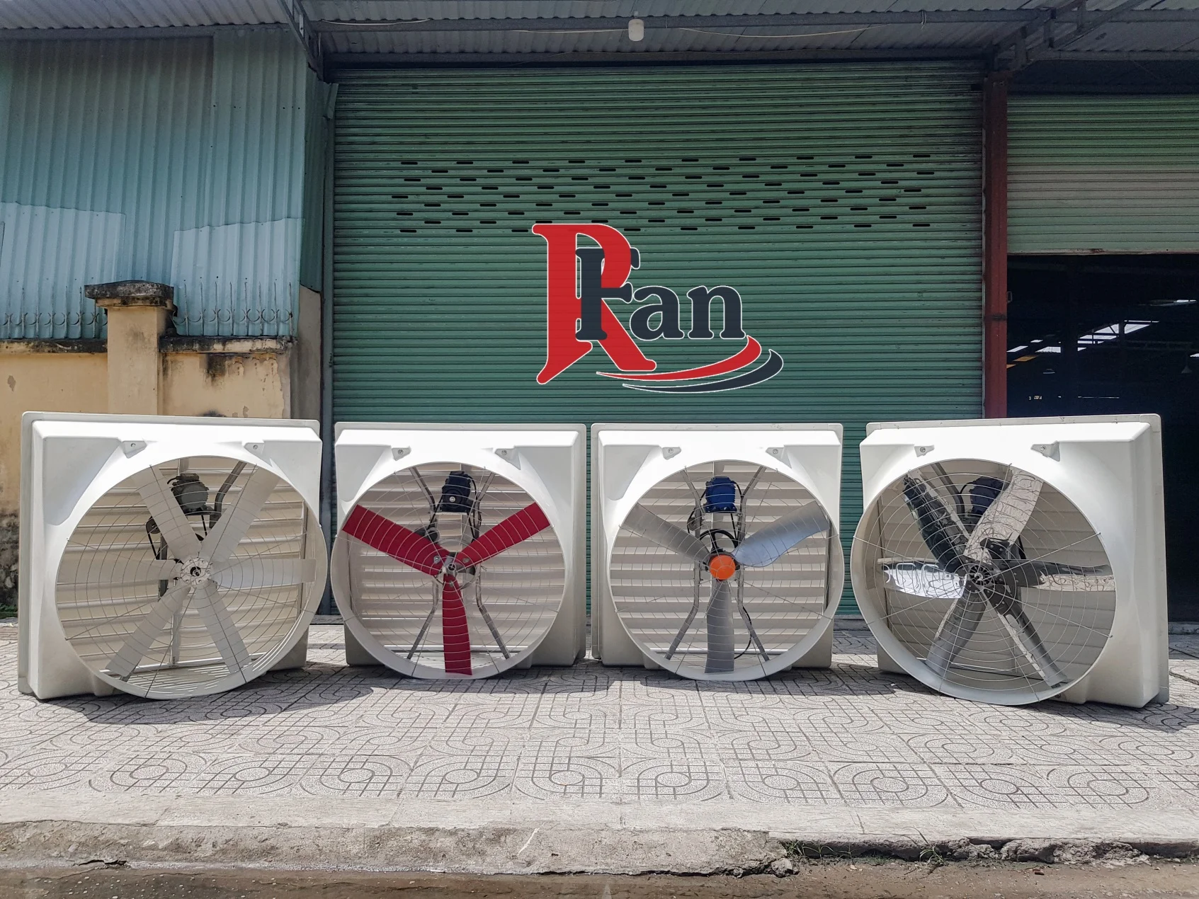 Fiberglass Frp Cone With Louver Ventilation Exhaust Fan Poultry Farm ...