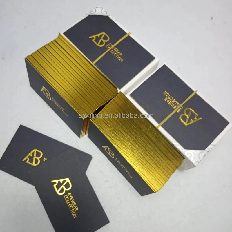 Custom Visiting Card Luxury Black Embossed Business Card Printing With ...