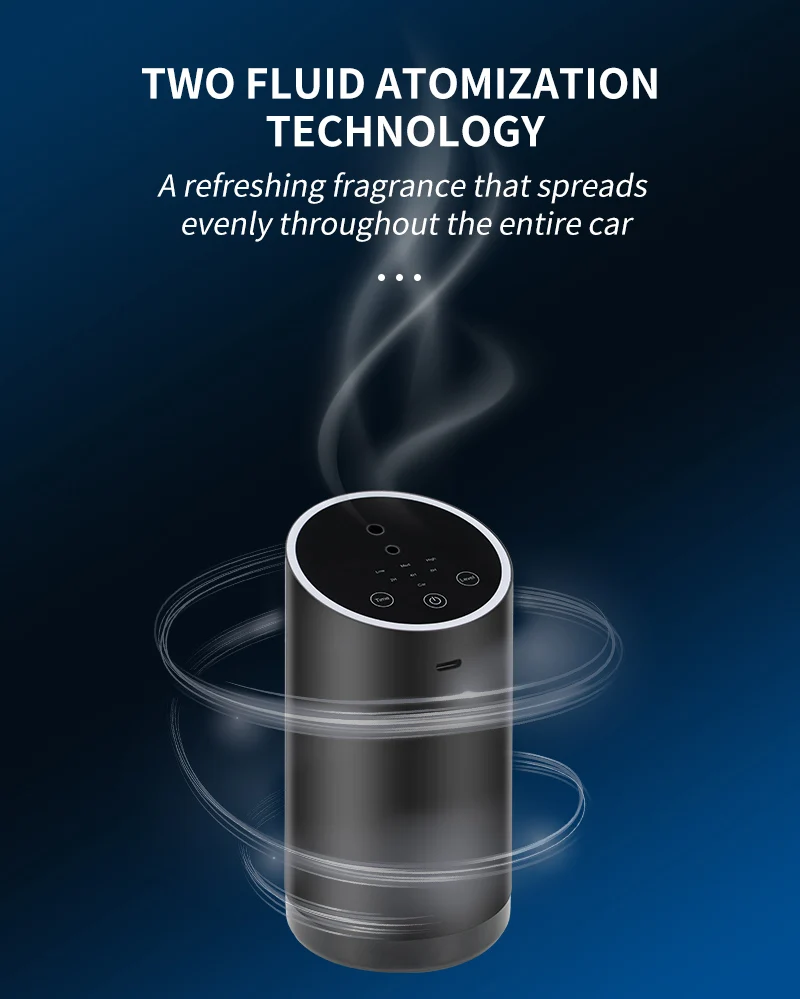 Low Noise Atomization Scent Diffuser Touch Control Desktop Scent ...