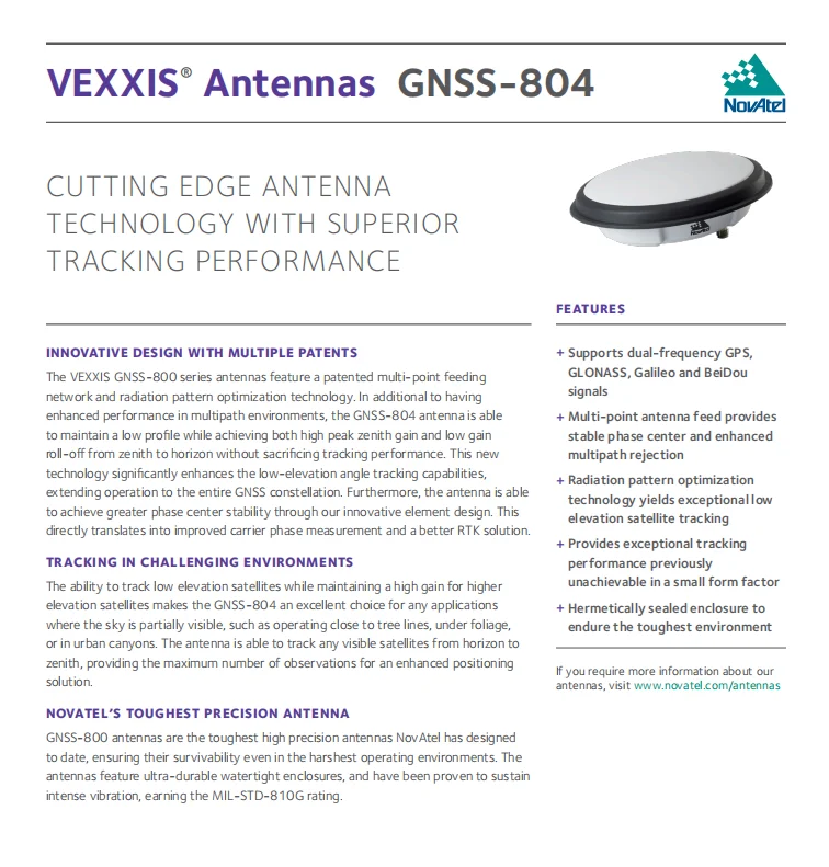 High Precision Antenna GNSS-804 Series Novatel GPS/GLONASS