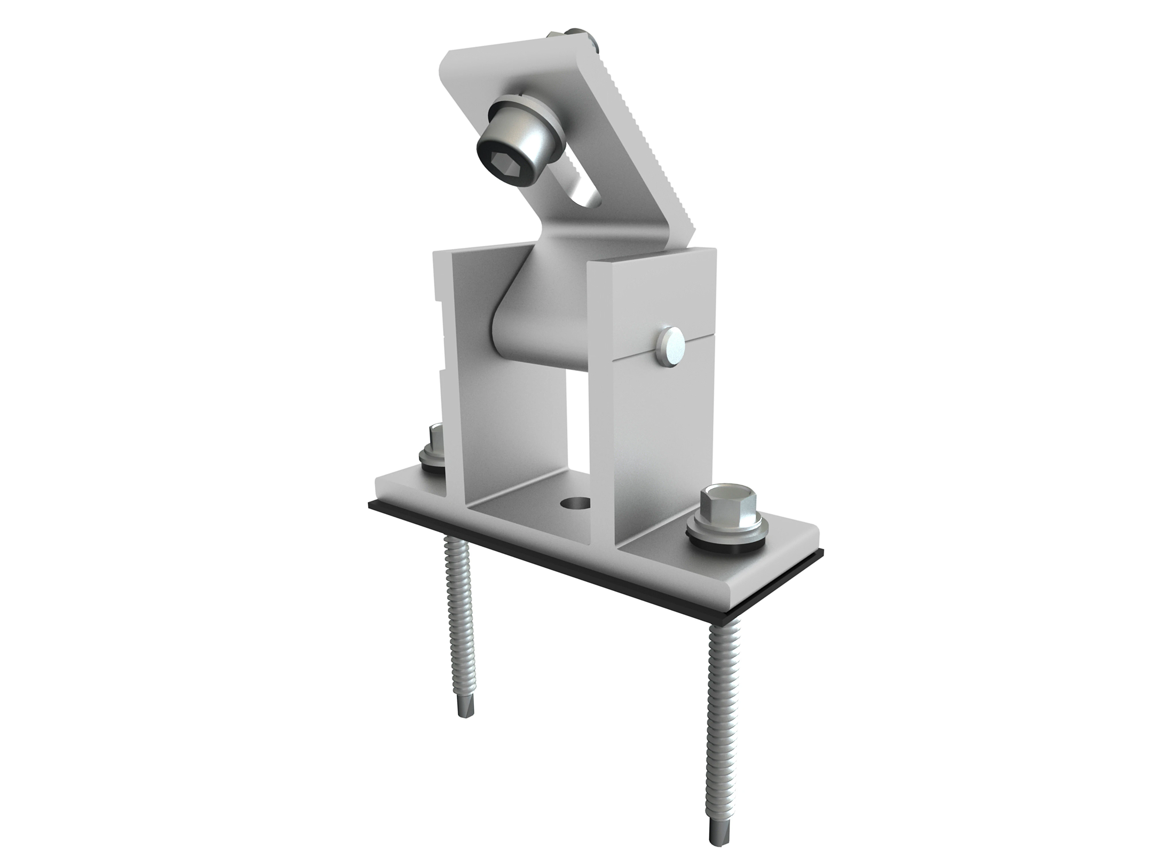 Aluminum Railless No Rail Solar Racking System Tilt Up Kits Adjustable ...