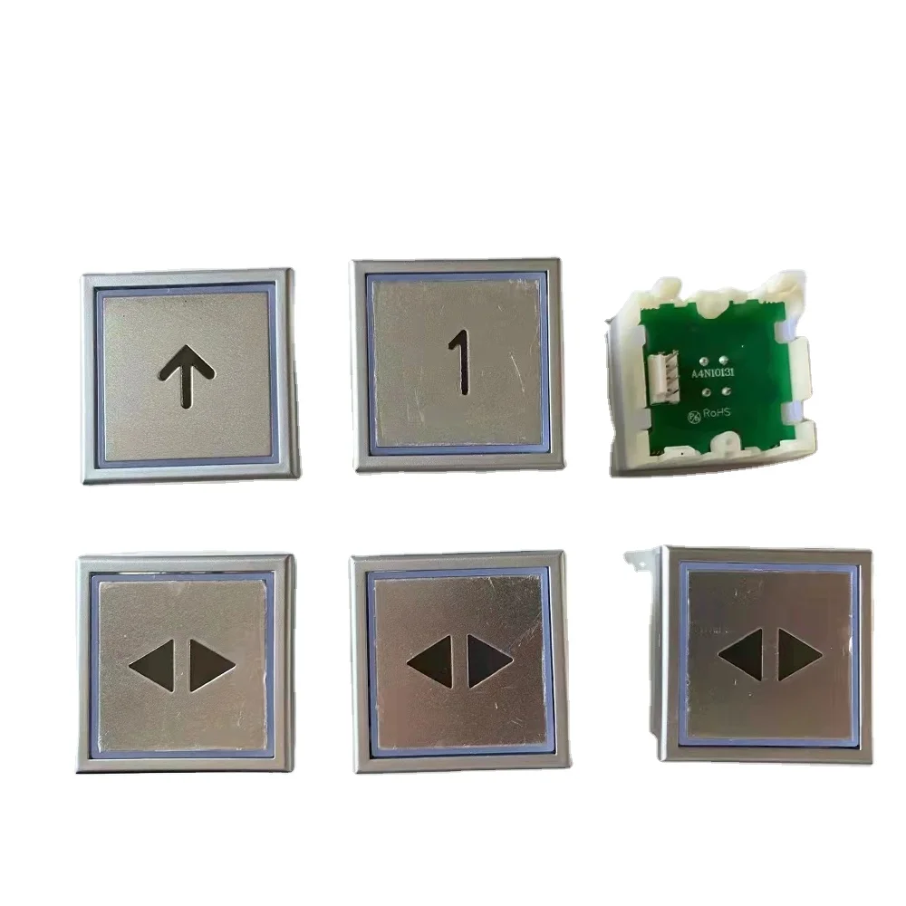 Elevator square push button switch Thyysen type A4N10131 elevator push ...
