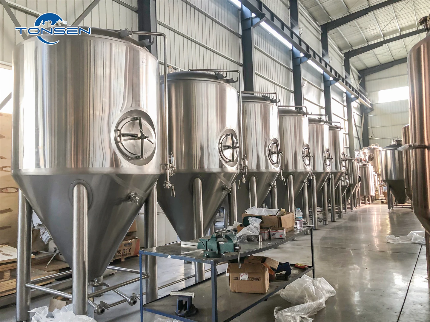 1000l Conical Stainless Steel Tonsen Biere Beer Fermentation Tank 60 ...