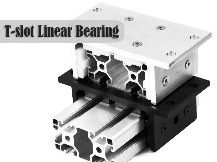 Lubrication-free 4080 T Slot Linear Bearing System