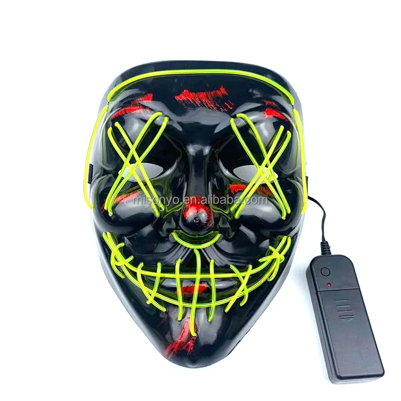 Wholesale Halloween LED Mask Purge Neon Masks Election Mascara Costume ...