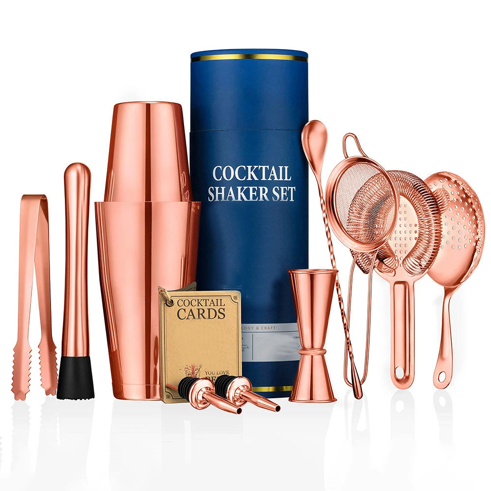 Custom Direct Factory Copper Bar Kit Barware Tools Set Stainless Steel ...