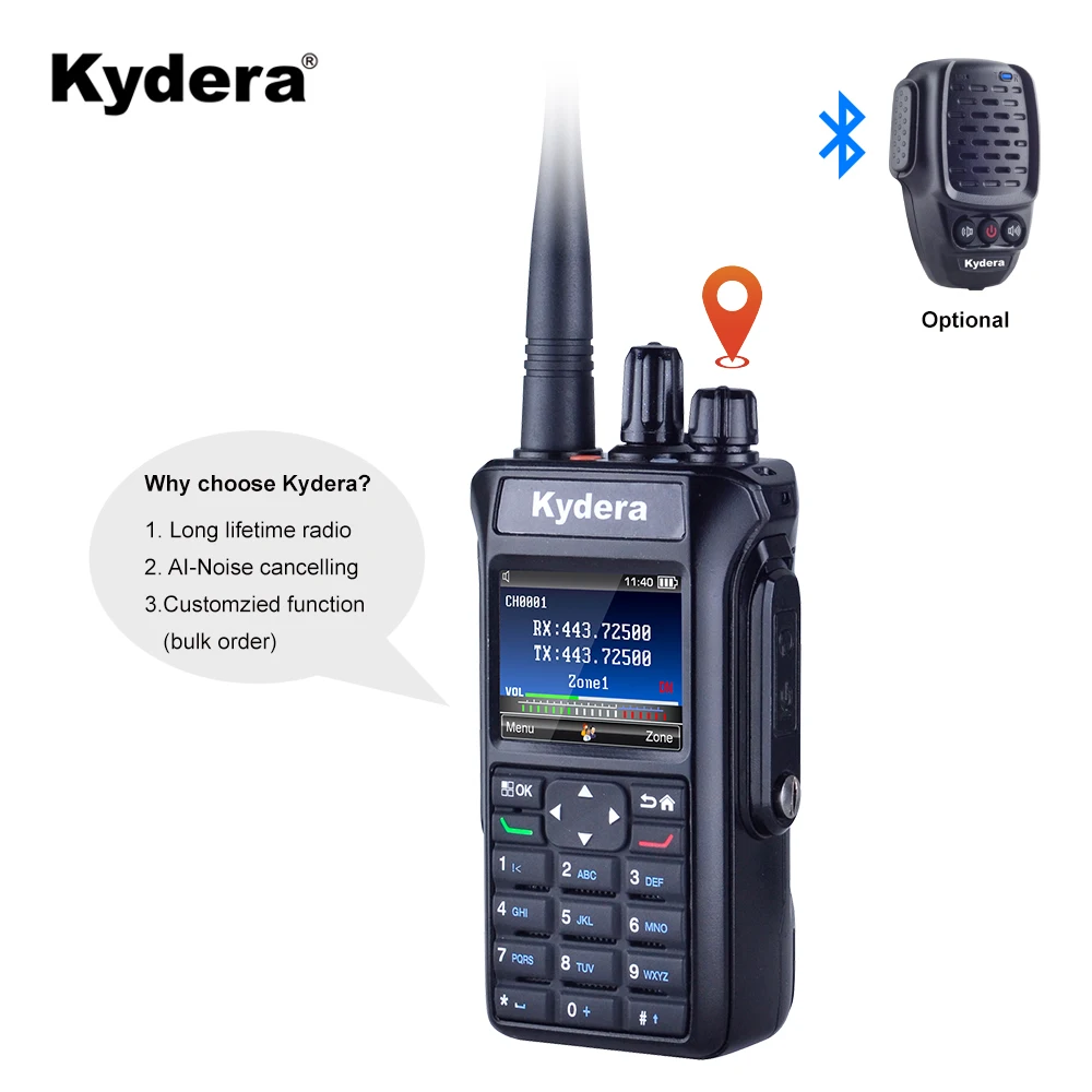 For CDR-700H Mobile Transceiver 25W Car Mini Repeater GPS AES256 IPx4 ...