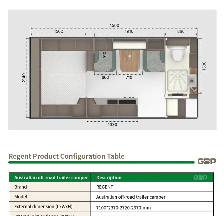 High Quality Luxury Large Travel Trailer Rv Camper Travel Trailer ...