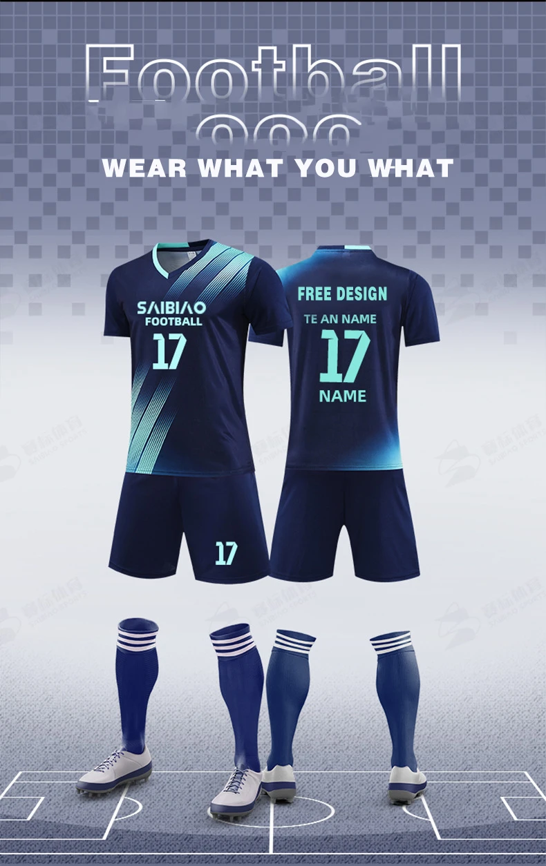 Custom Logo Soccer Uniforms - Full Sets for Teams